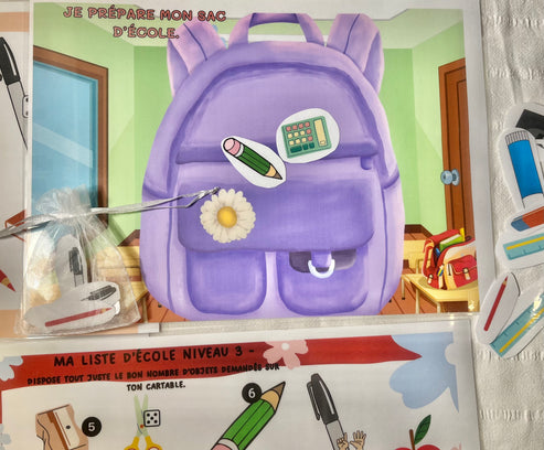 Notre atelier PDF - "Je prépare mon sac d'école" – Maitresse-sarah-rb